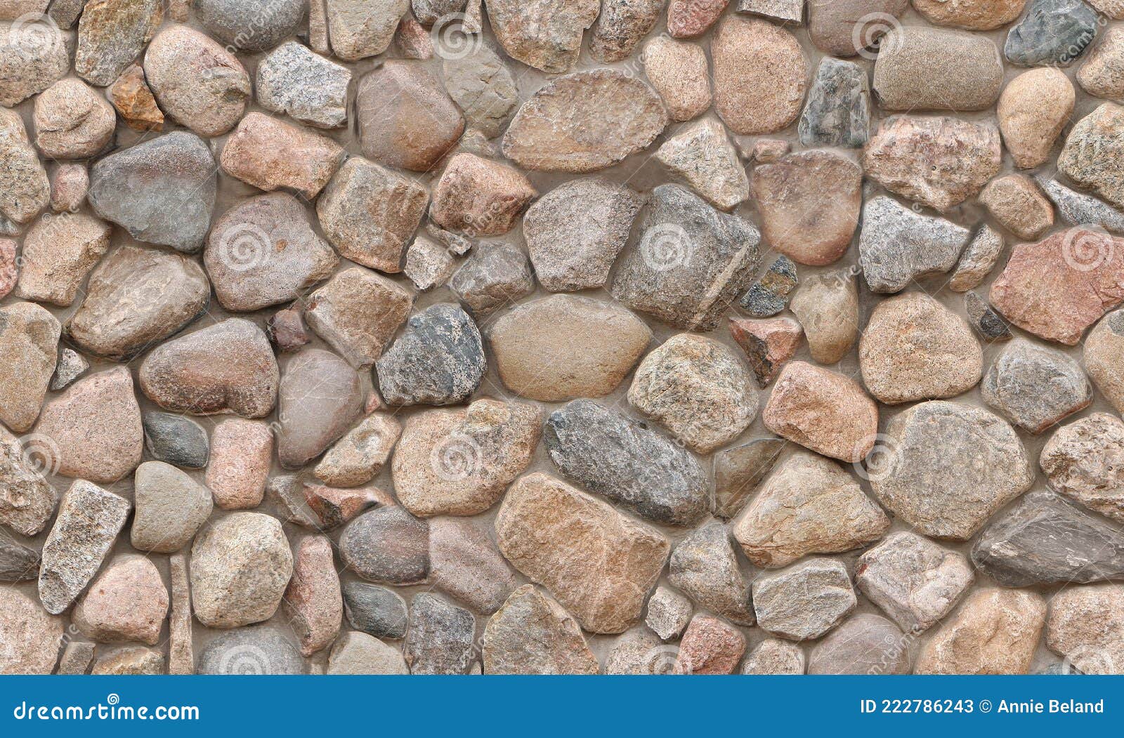 Seamless Tileable Texture Of Field Stone Wall Royalty-Free Stock Photo ...