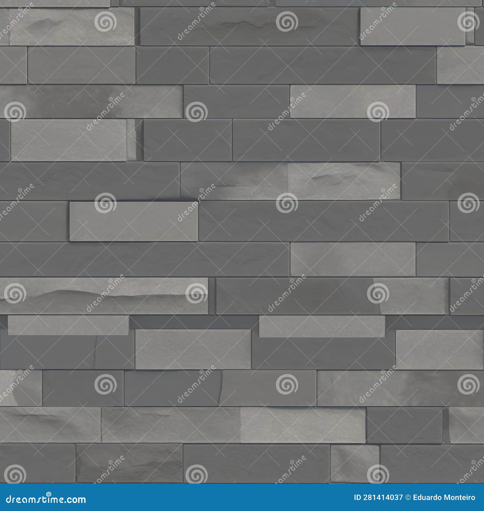 Seamless Tileable Texture of Gray Stone Wall Stock Illustration ...