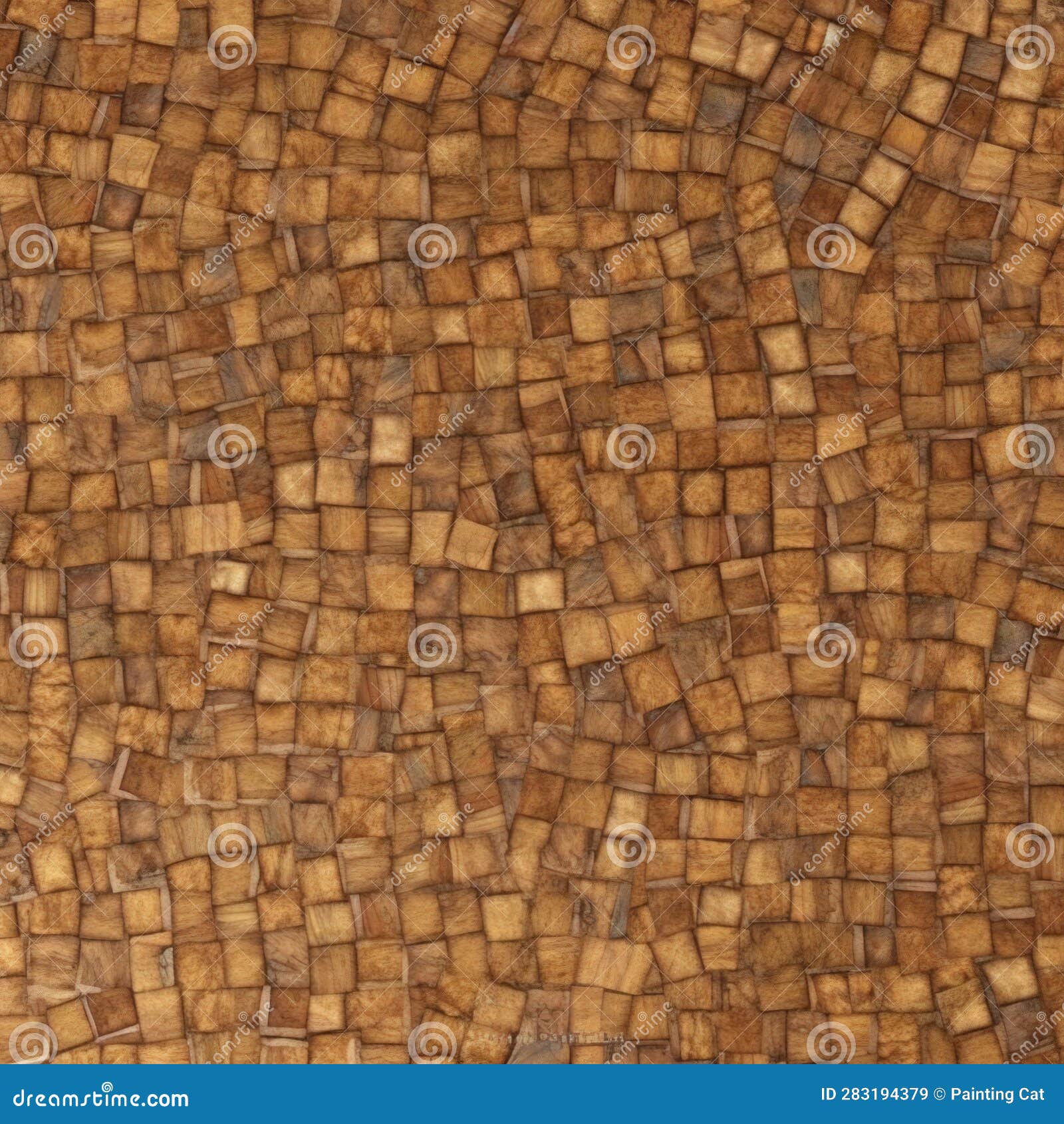 Seamless Tileable Texture of a Wicker Bamboo Floor Stock Illustration ...