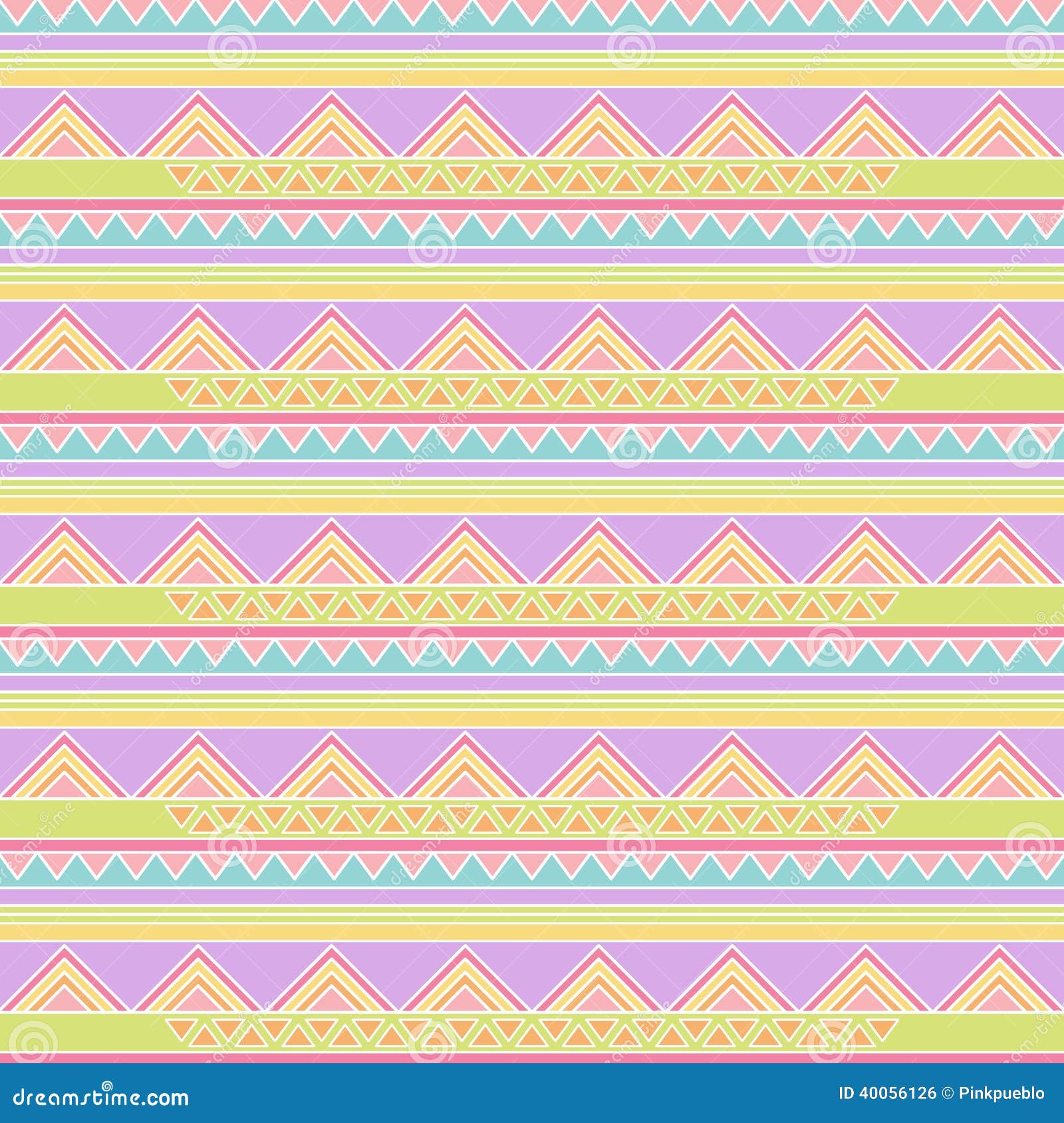 Tribal Pattern Wallpaper Pastel
