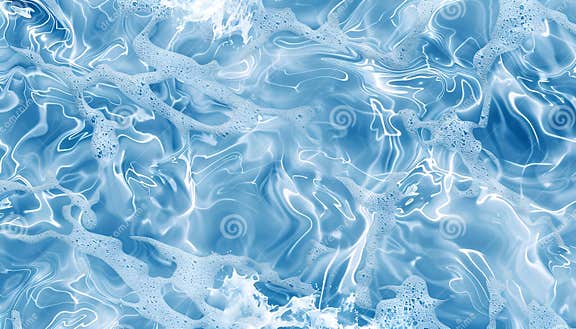 Seamless, Tileable Water Texture with a Vivid Blue Pattern, Ideal for ...