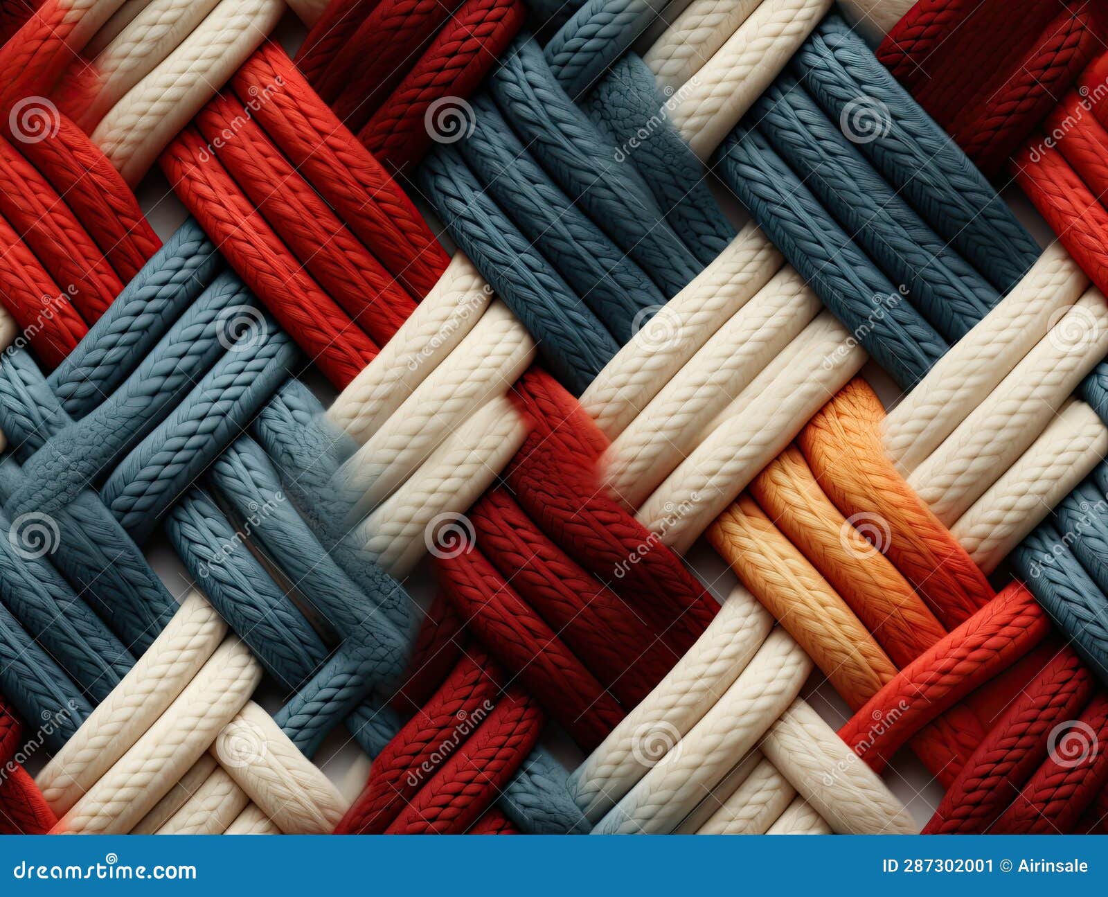 Seamless Tiled Pattern of Wool Knitted Material in Neutral Colors ...