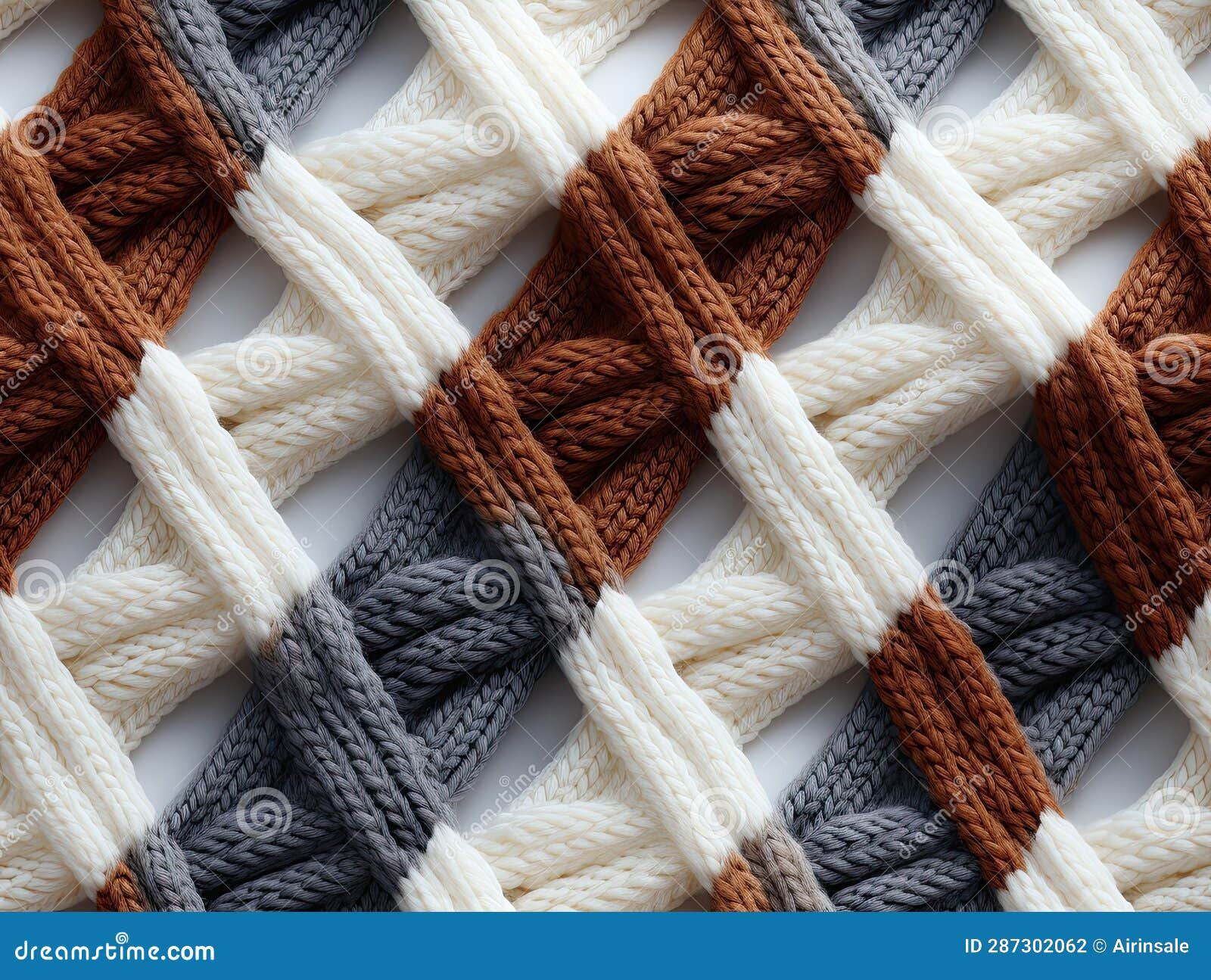 Seamless Tiled Pattern of Wool Knitted Material in Neutral Colors ...