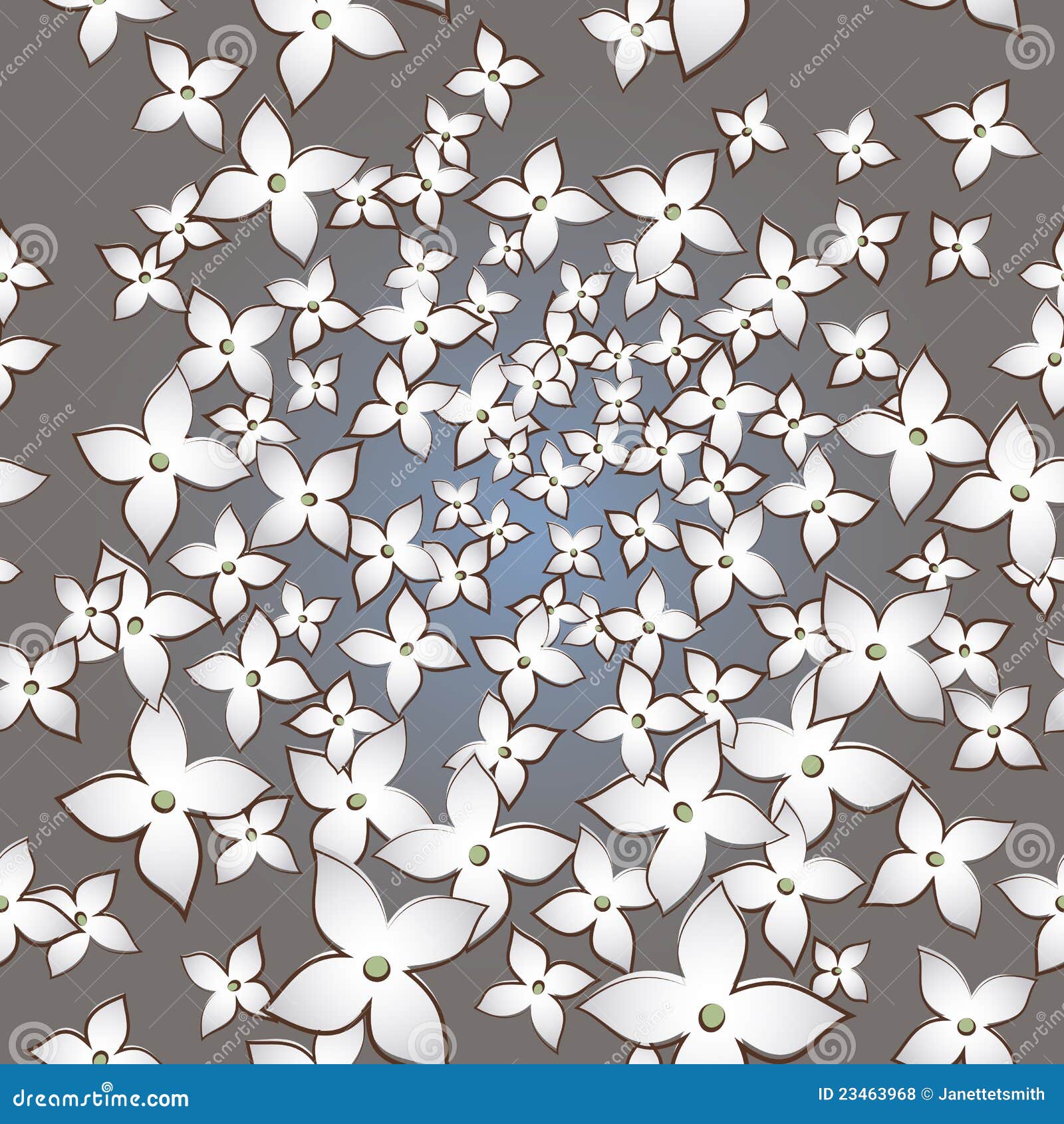 Seamless Tiny Flower Pattern Vector Illustration | CartoonDealer.com ...