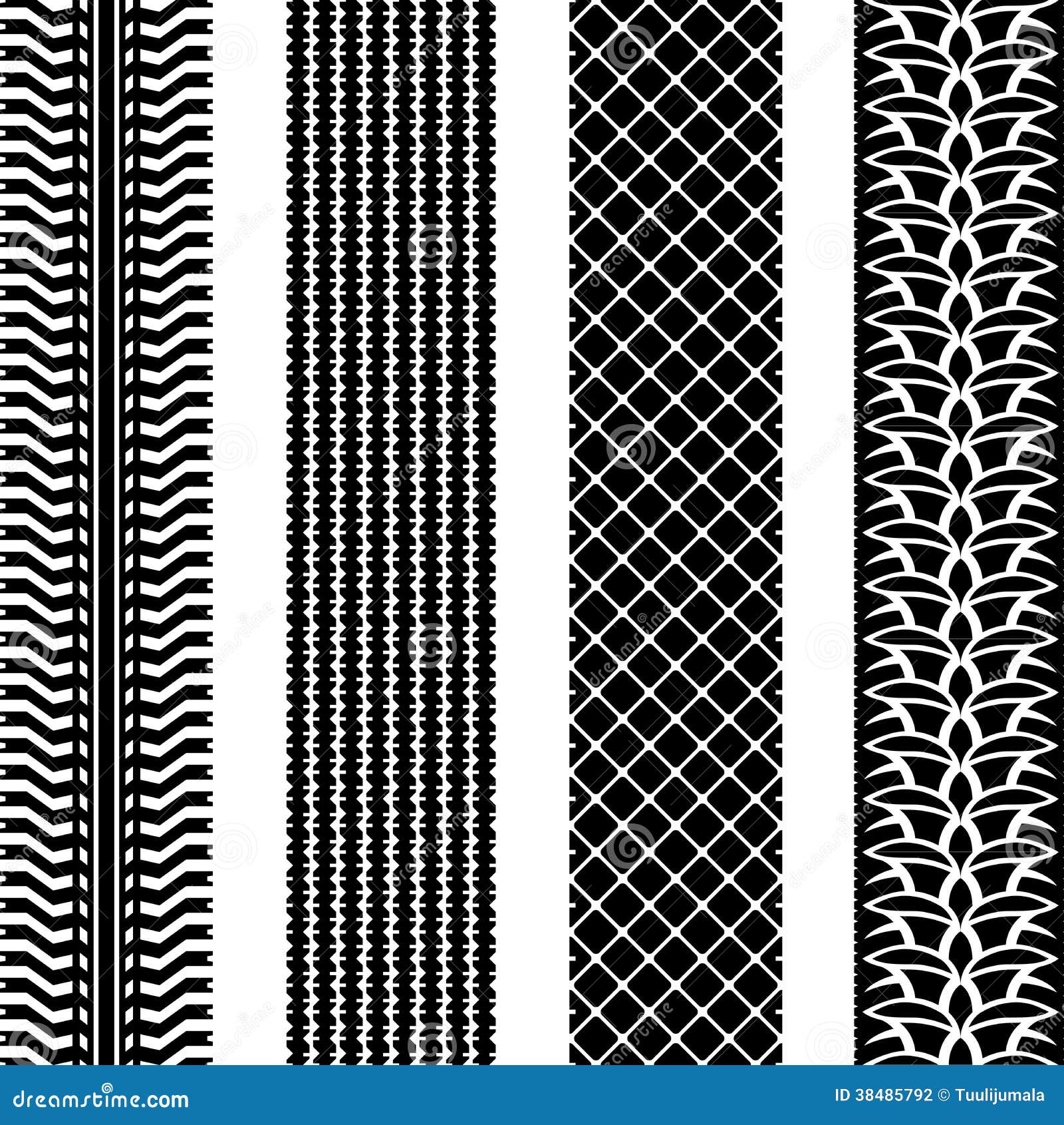 Seamless Tire Pattern Vector Illustration | CartoonDealer.com #116644534