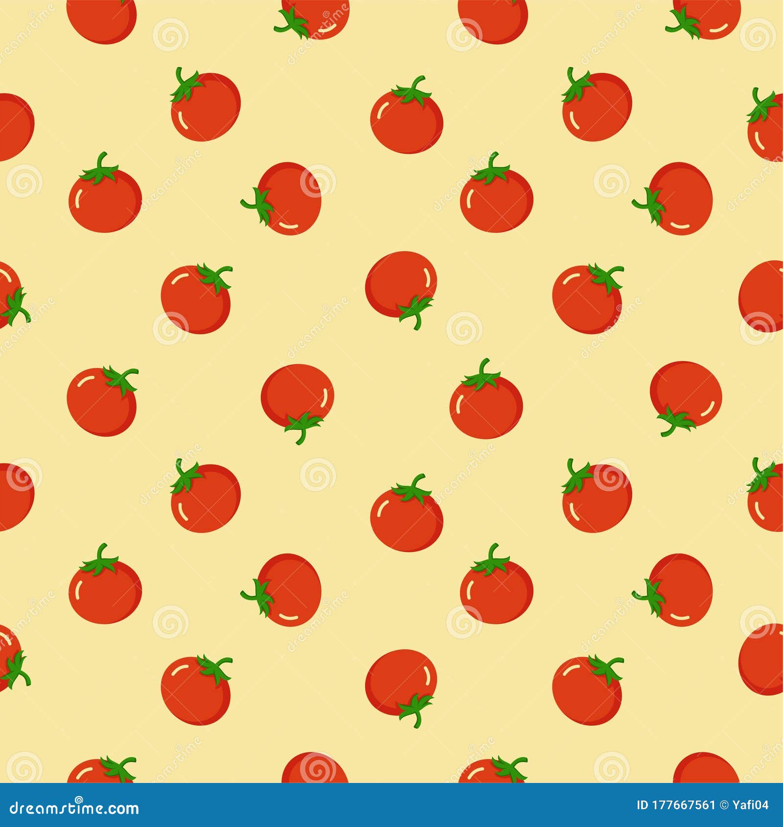 Seamless Tomato Pattern. Vegetable Background Cartoon Vector ...