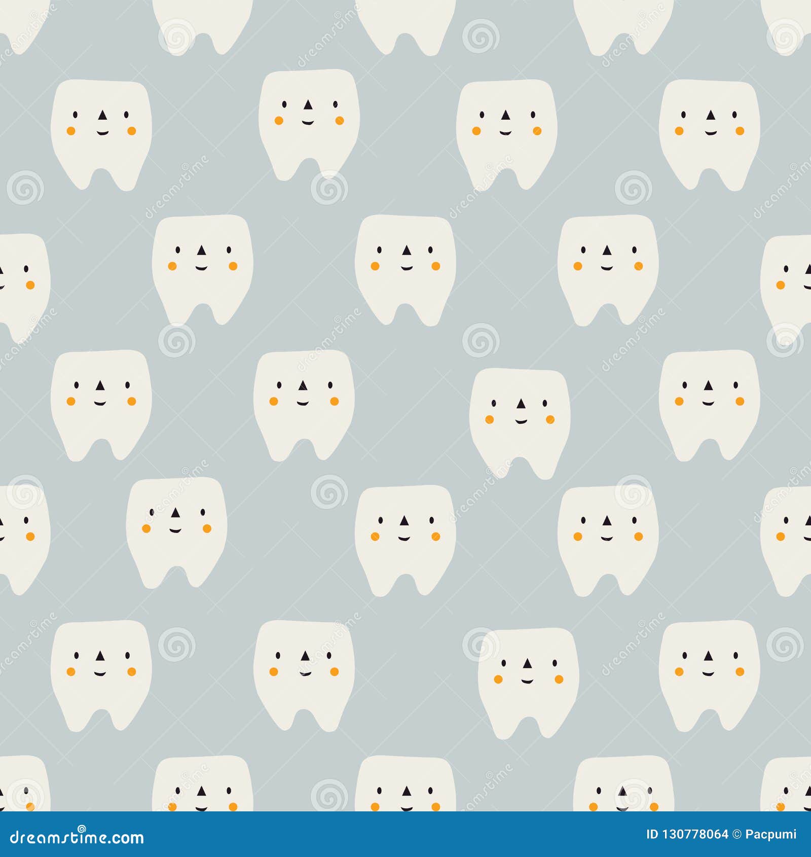 Seamless tooth pattern stock vector. Illustration of abstract - 130778064