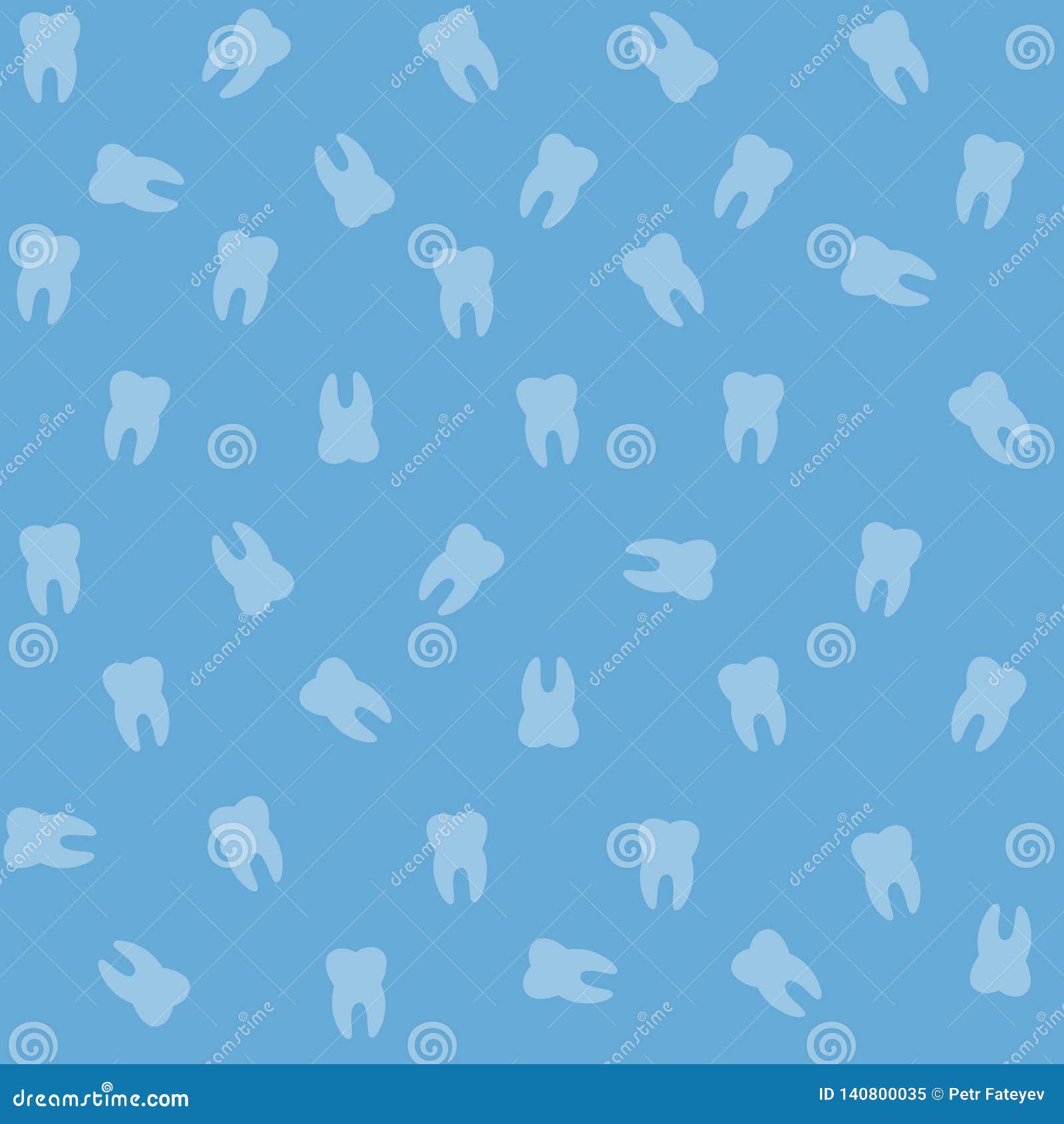 Seamless tooth pattern stock vector. Illustration of care - 140800035