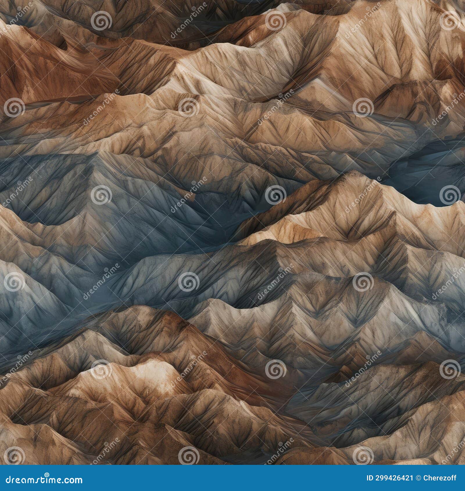 Seamless, Top View of Mountain Ranges Stock Image - Image of silhouette ...