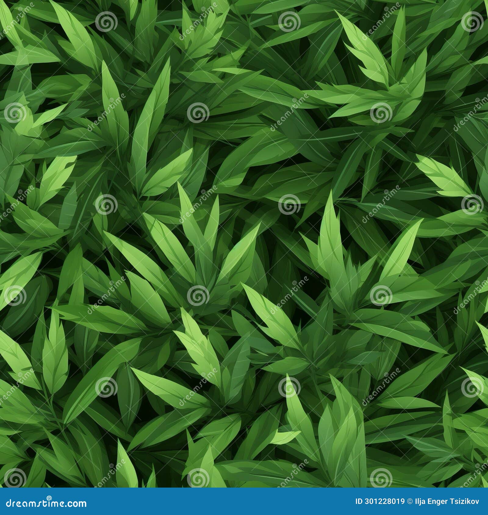 Seamless Top View Pattern of Lush Green Grass for Versatile Design and ...