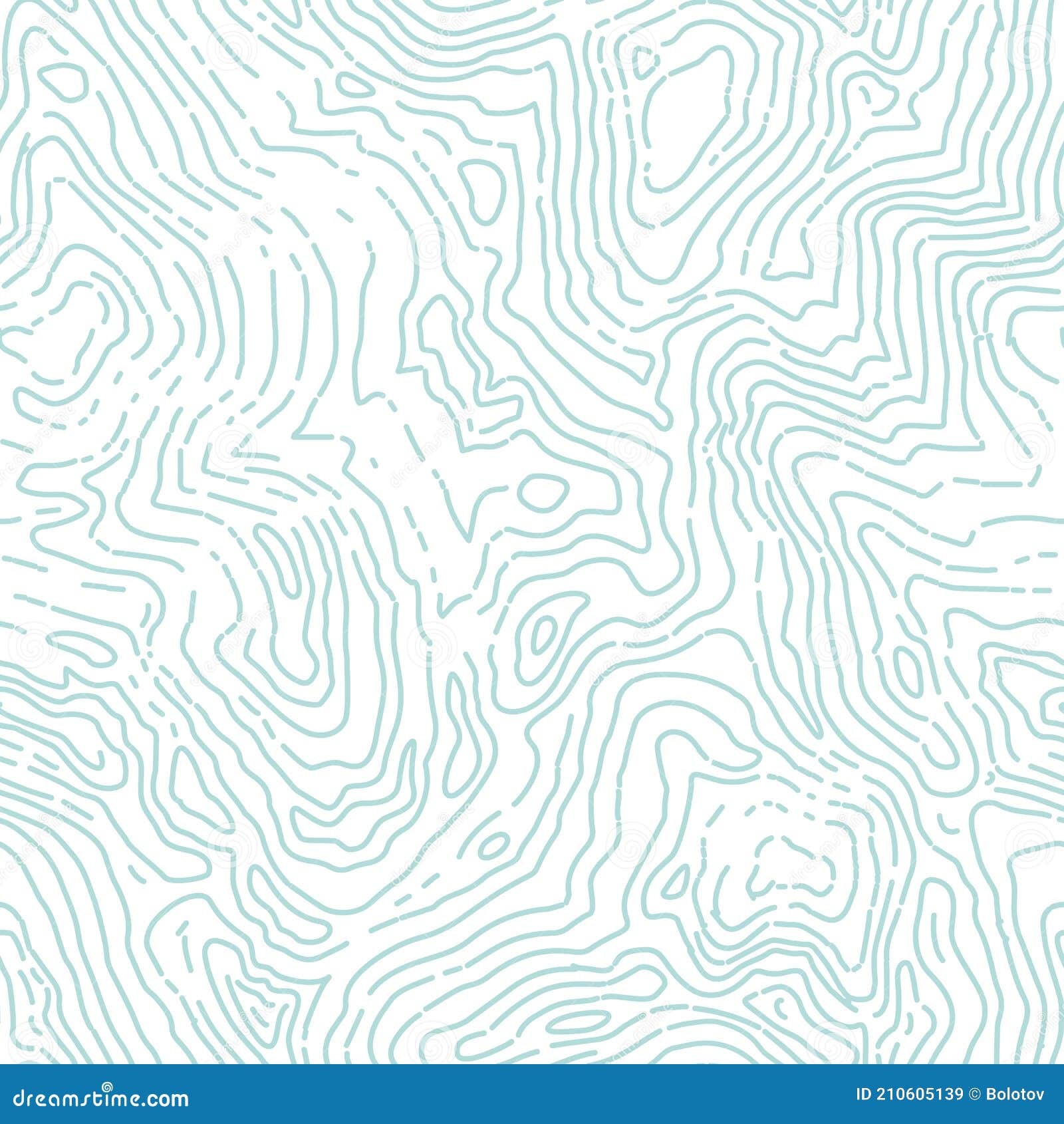 Seamless Topographic Contour Map Pattern. Vector Seamless Background ...