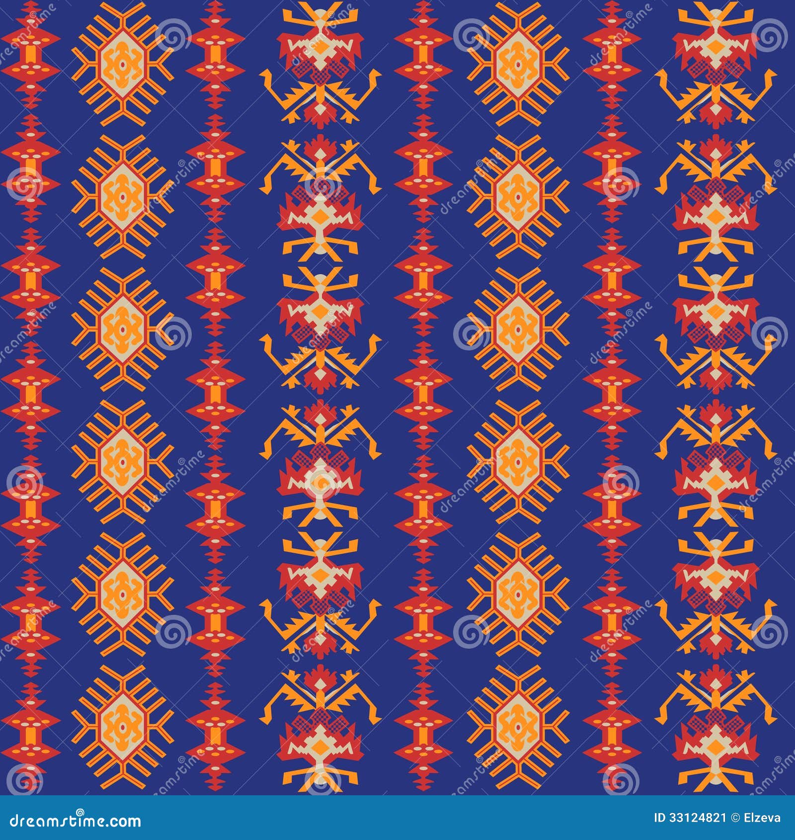 Seamless Traditional Background Stock Vector - Illustration of icon ...