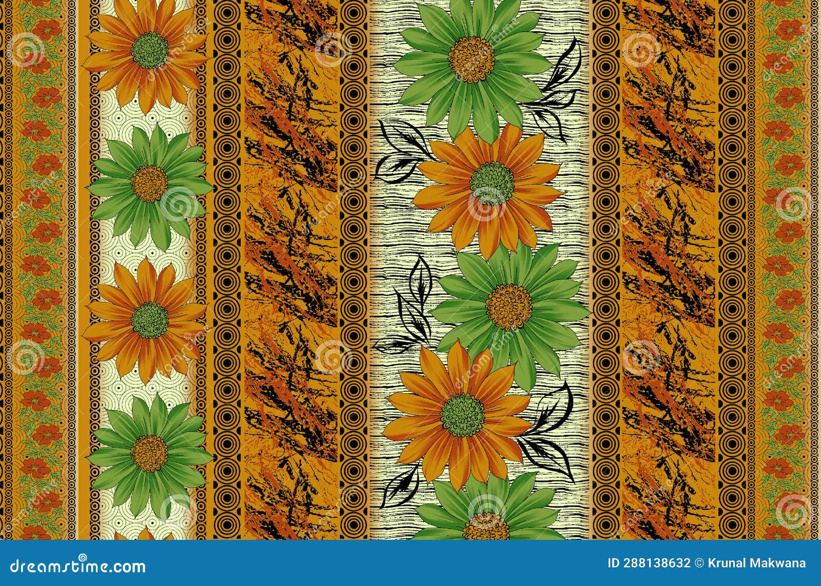 Seamless Traditional Background Wallpaper Pattern Stock Photo - Image ...