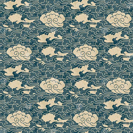 Seamless Traditional Cloud Chinese Pattern Design Stock Vector ...