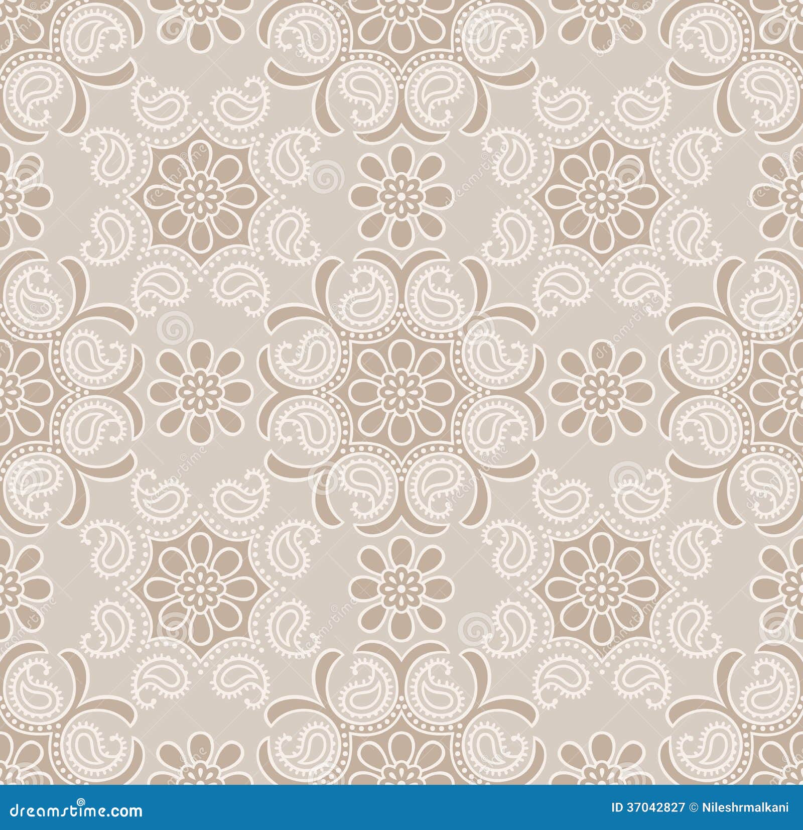 Seamless Traditional Golden Wallpaper Stock Vector - Illustration of ...