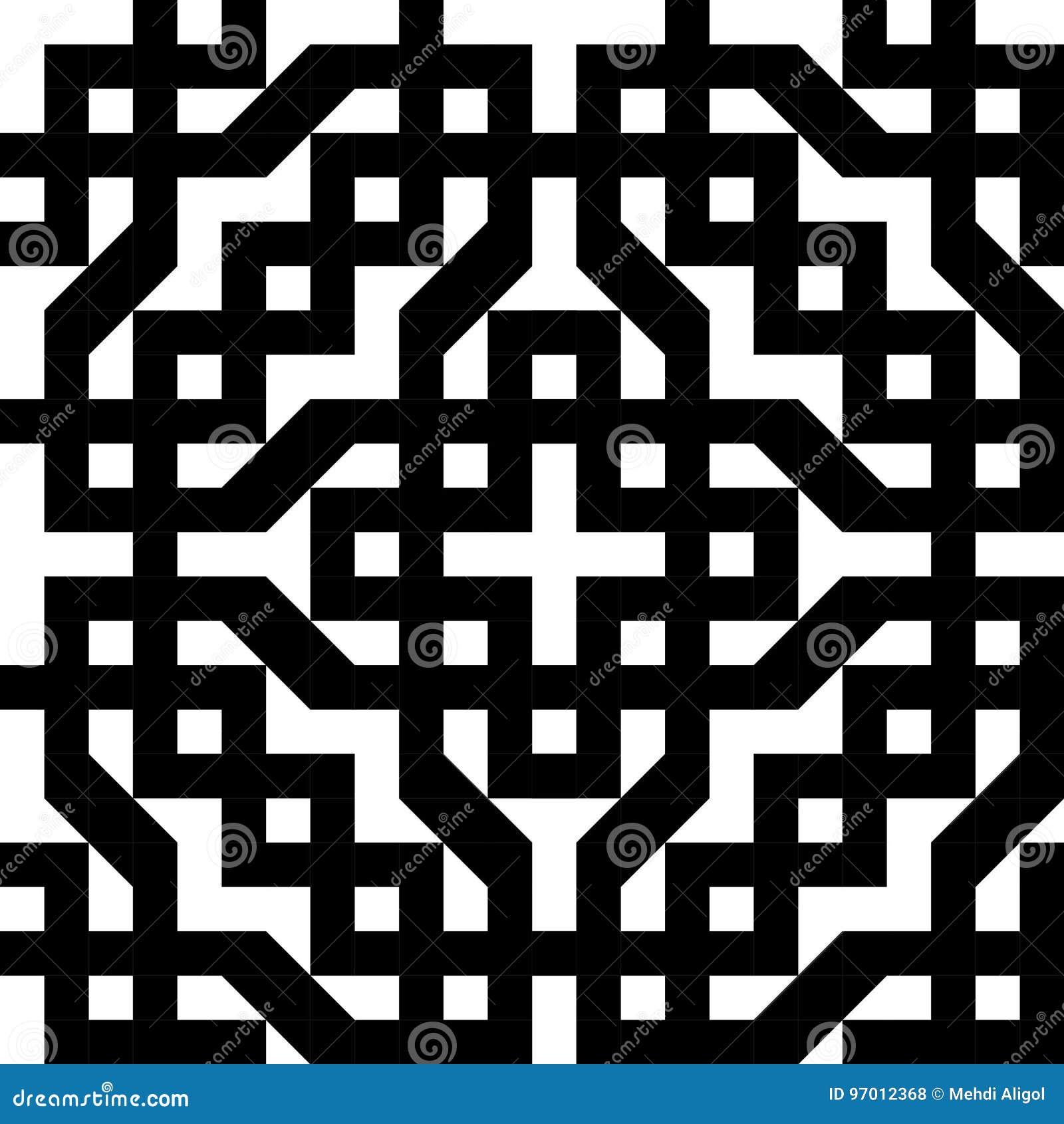 Seamless Traditional Pattern Vector Stock Vector - Illustration of ...