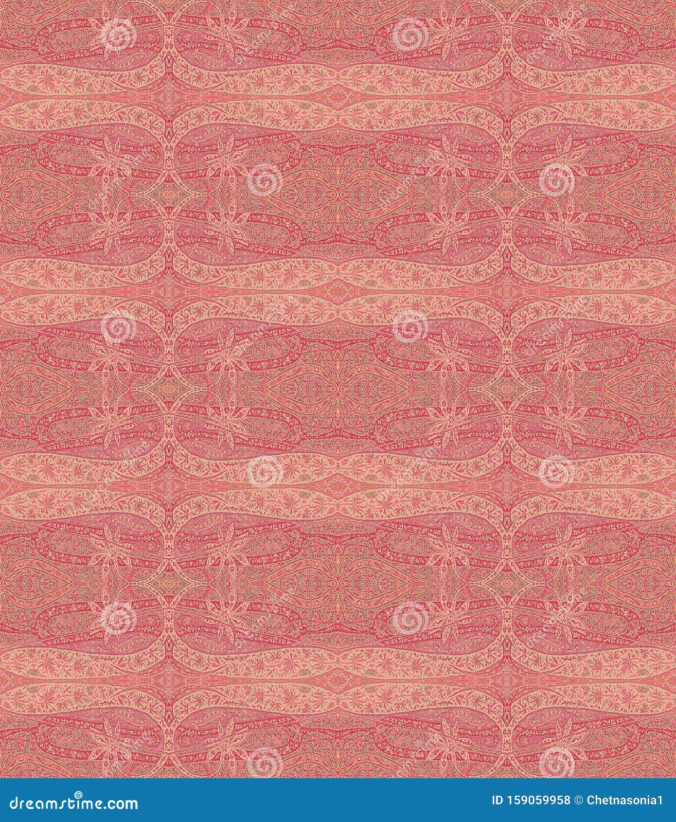 Seamless Traditional Silk Design Background Stock Illustration ...