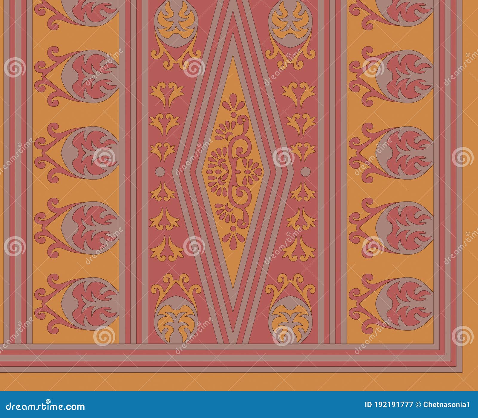 Seamless Traditional Textile Saree Design Decorative Pattern Background ...