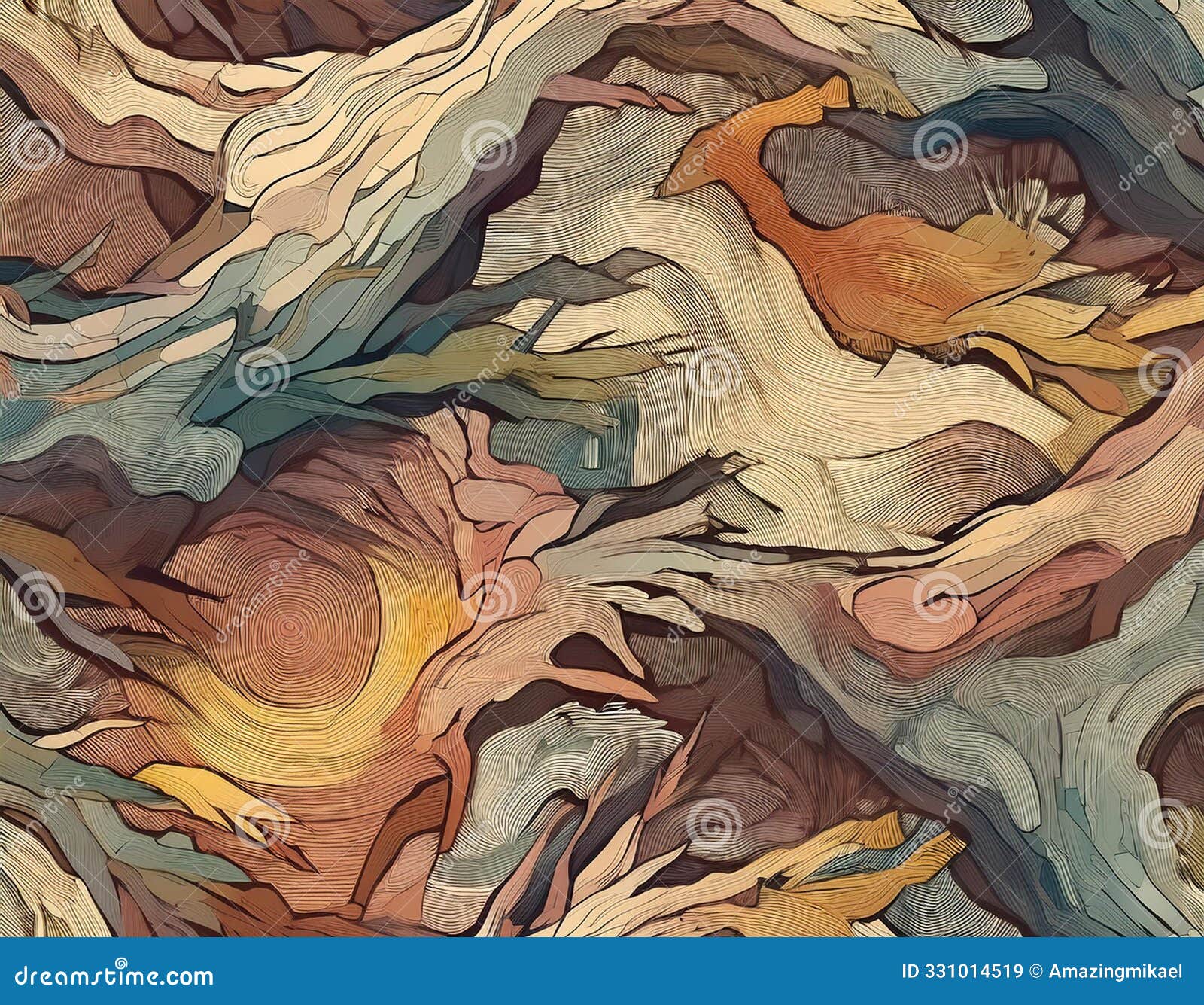 Seamless Tree Bark Wallpaper Pattern Abstract Design with Subtle Autumn ...