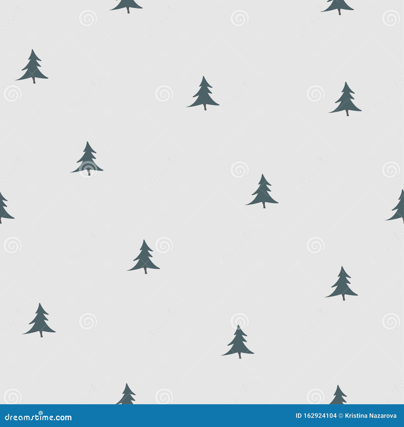 Seamless Tree Pattern on Black Stock Illustration - Illustration of ...