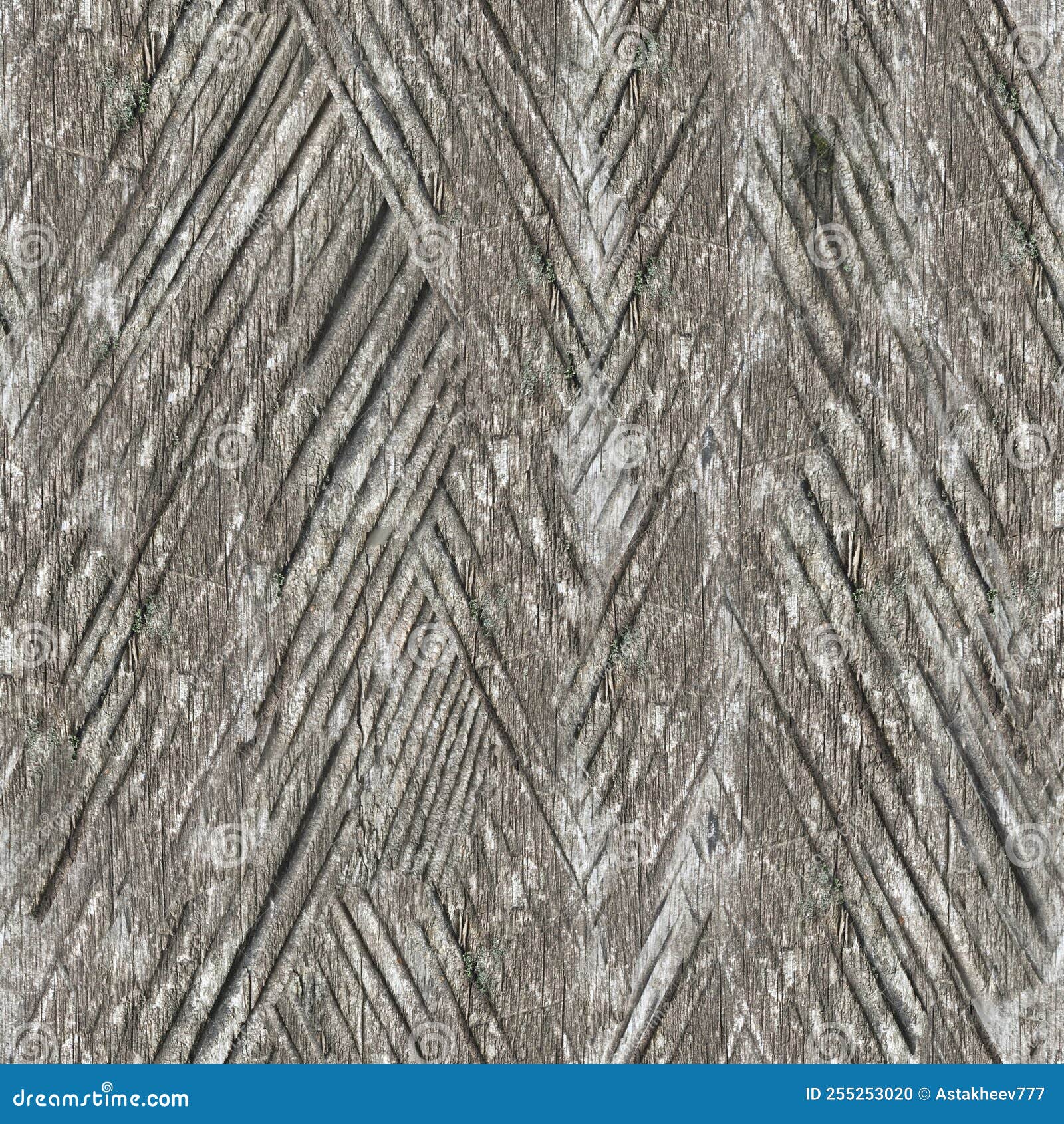 Seamless Tree Pattern with Herringbone Notch. Old Grey Wood Floor, Wall ...