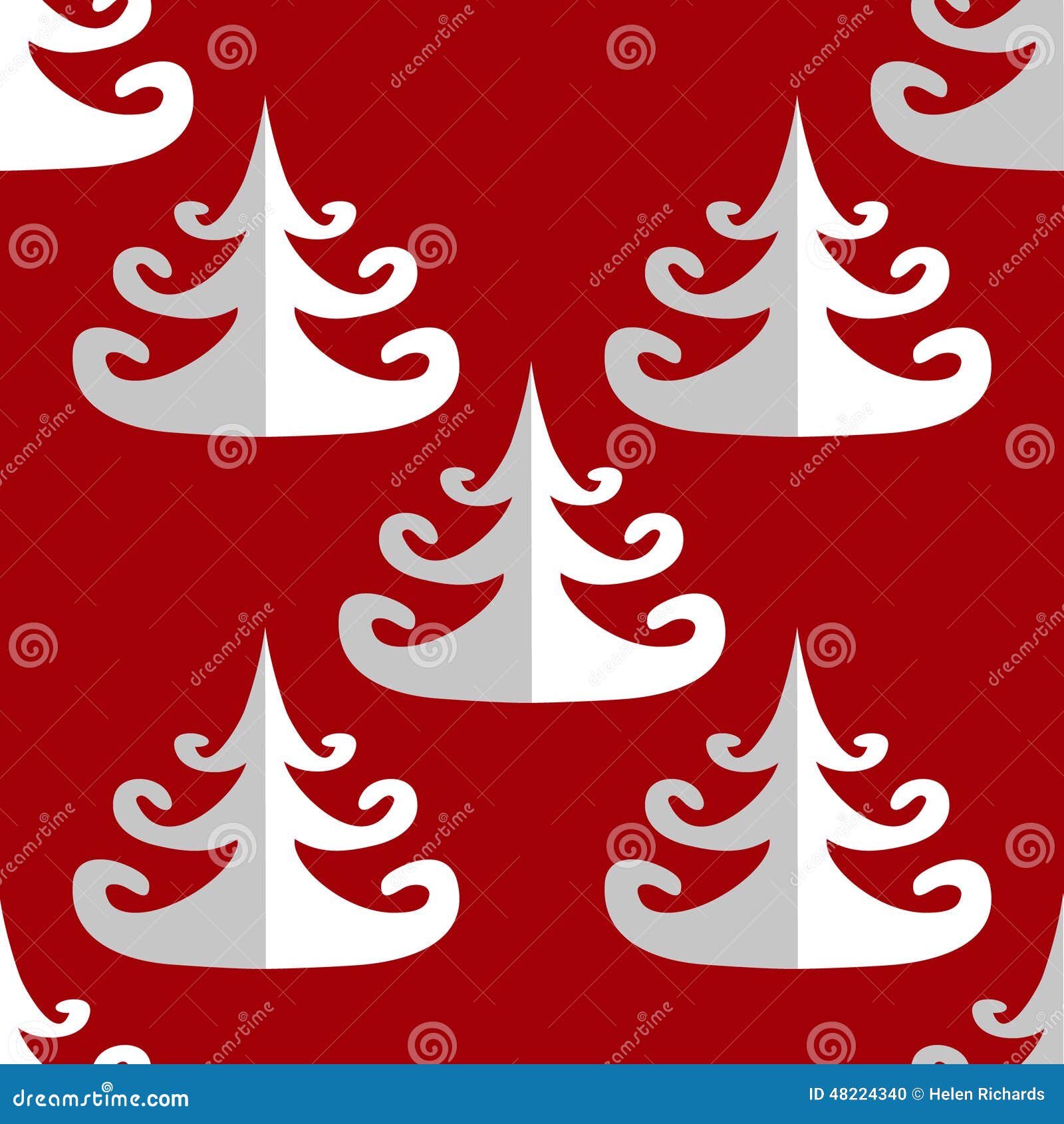 Seamless tree pattern stock vector. Illustration of shadow - 48224340