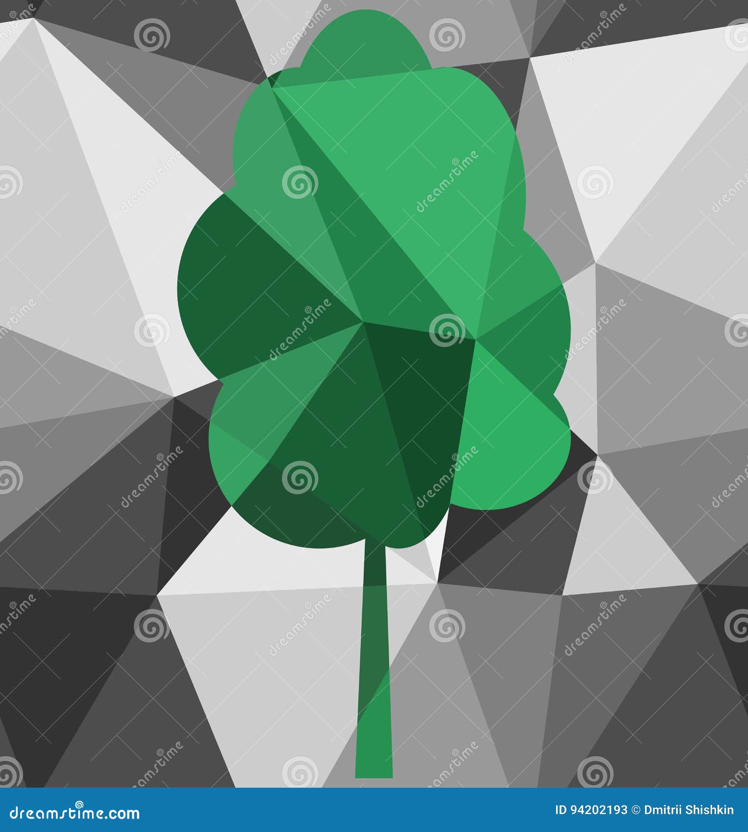 Seamless Tree Polygon Pattern Stock Vector - Illustration of mesh ...