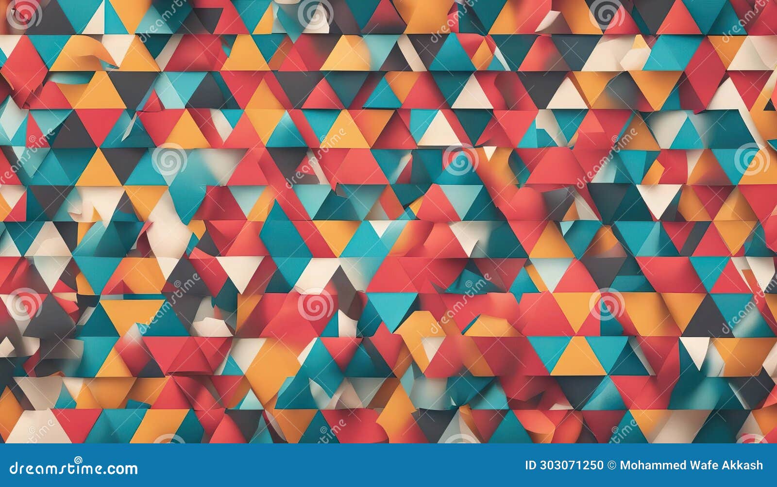 Seamless Triangle Background Pattern Stock IllustrationPattern ...