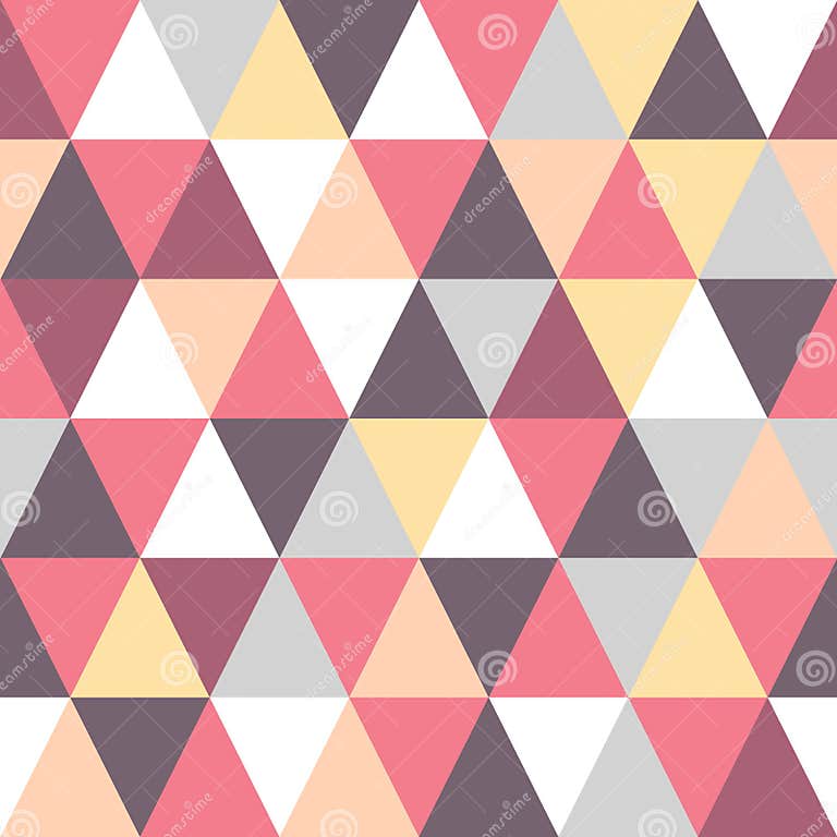Seamless Triangle Colorful Pattern. Vector Geometric Background Stock ...