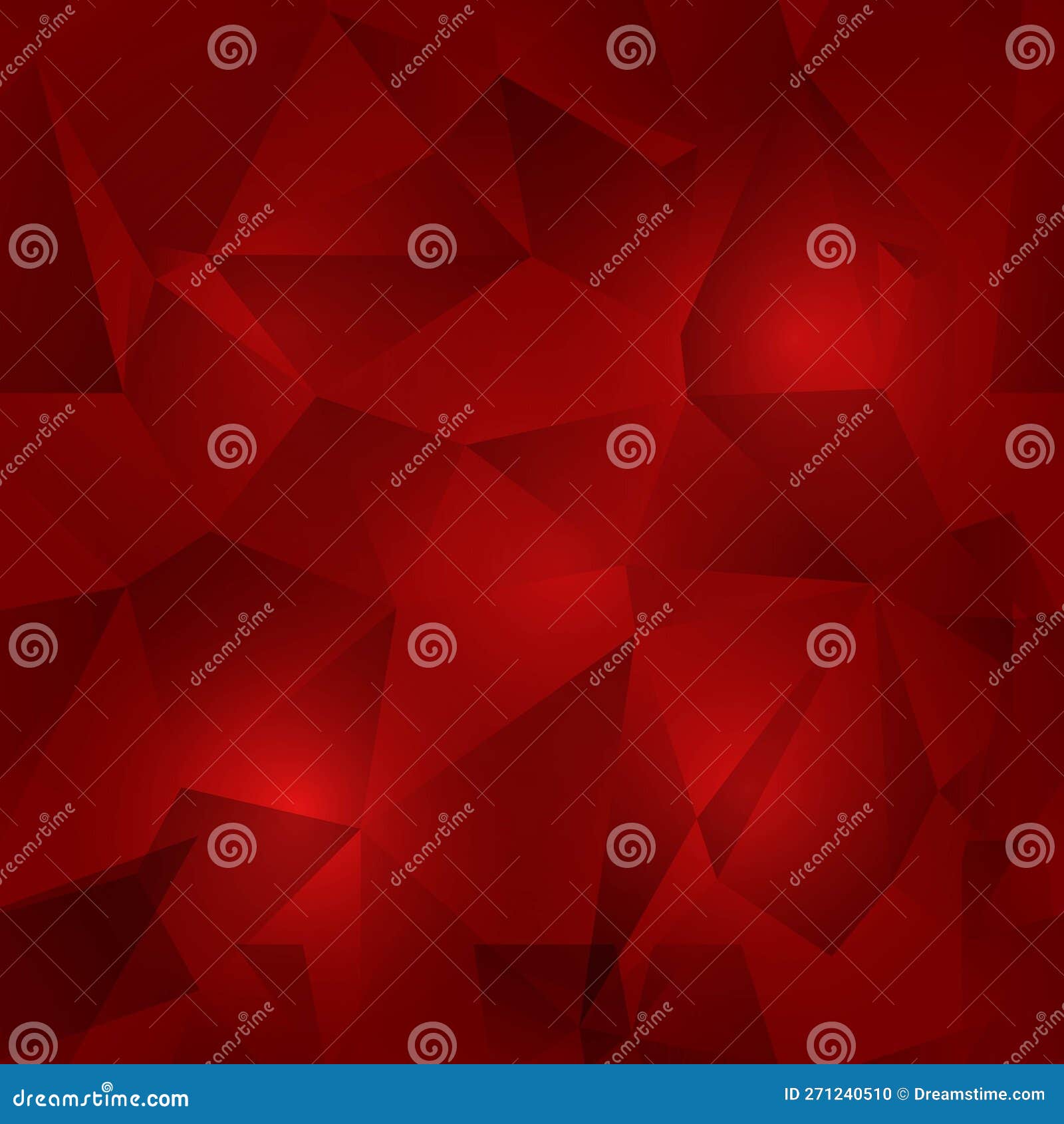 Red Seamless Triangle Geometric Pattern Illustration Poly Crystal ...