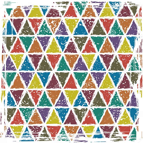 Seamless Triangle Grunge Pattern Background Stock Vector - Illustration ...