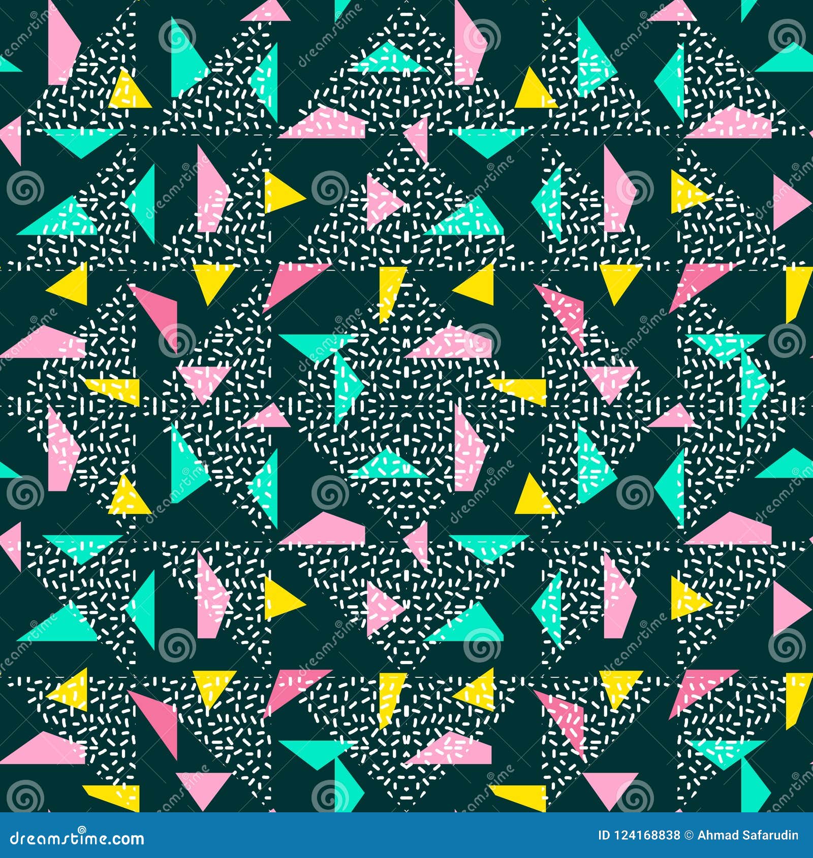 Seamless Triangle Pattern Abstract Background with Geometric Texture ...