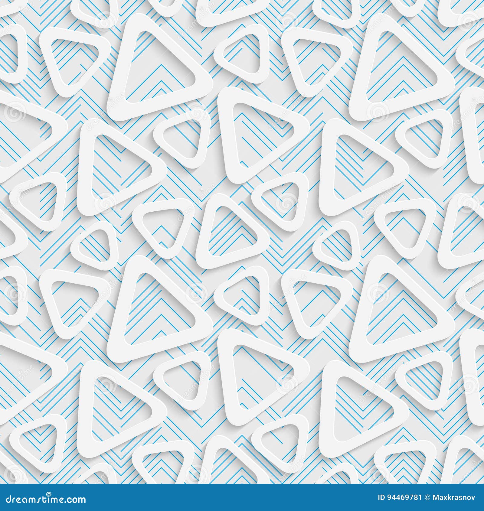 Seamless Triangle Pattern. Futuristic Tile Pattern Stock Vector ...