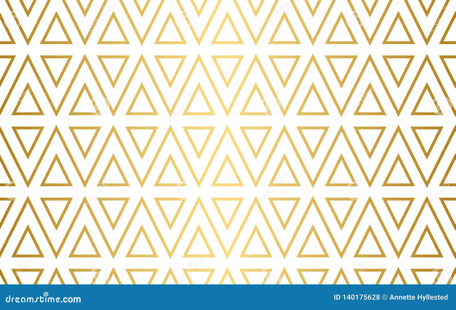 Seamless Triangle Pattern in Gold and White Stock Illustration ...
