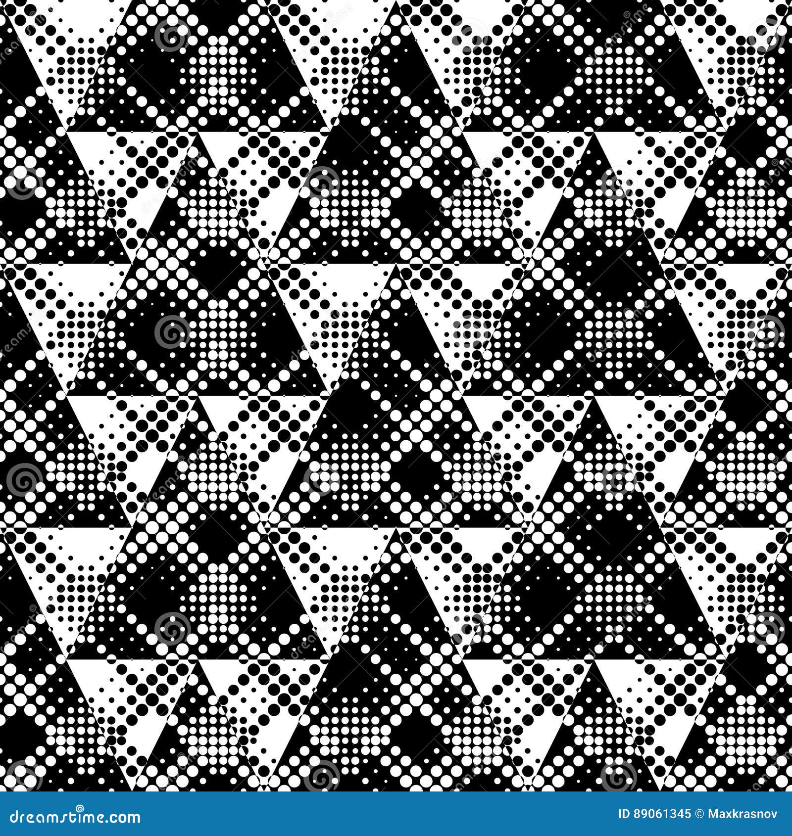 Seamless Triangle Pattern stock vector. Illustration of modern - 89061345
