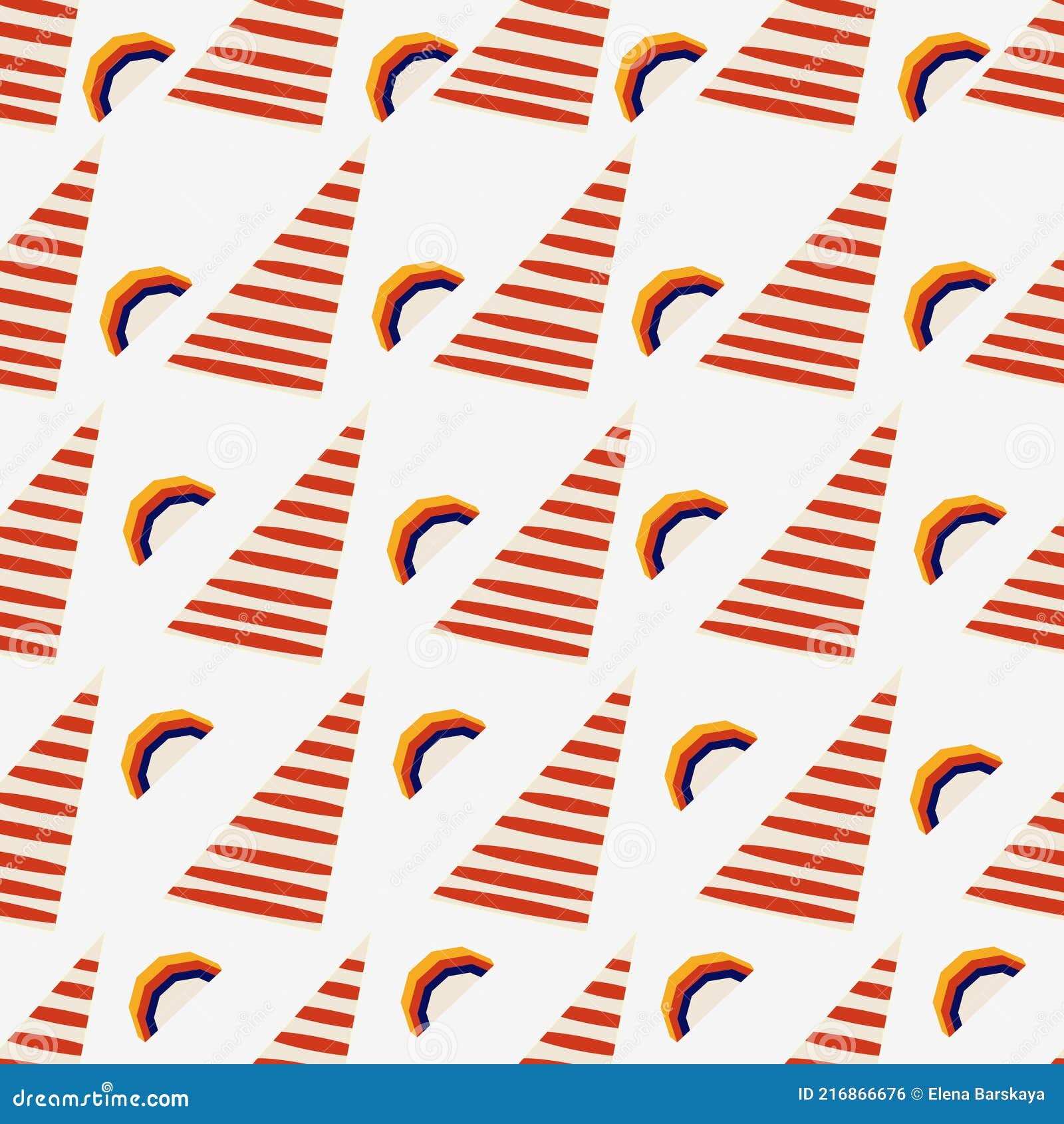 Seamless Triangle Stripe Pattern in Teal Abstract for Textile and ...