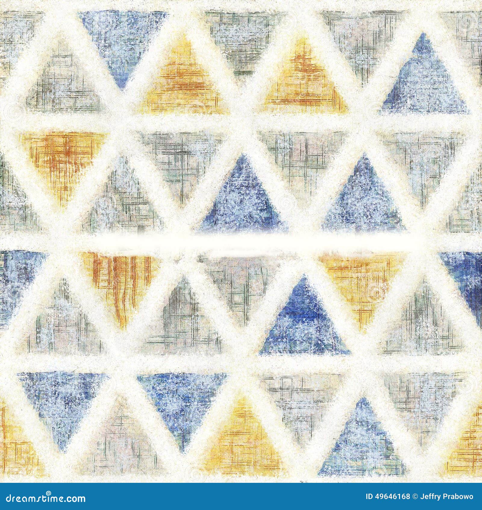 Seamless Triangle Water Color Style Background Stock Illustration ...