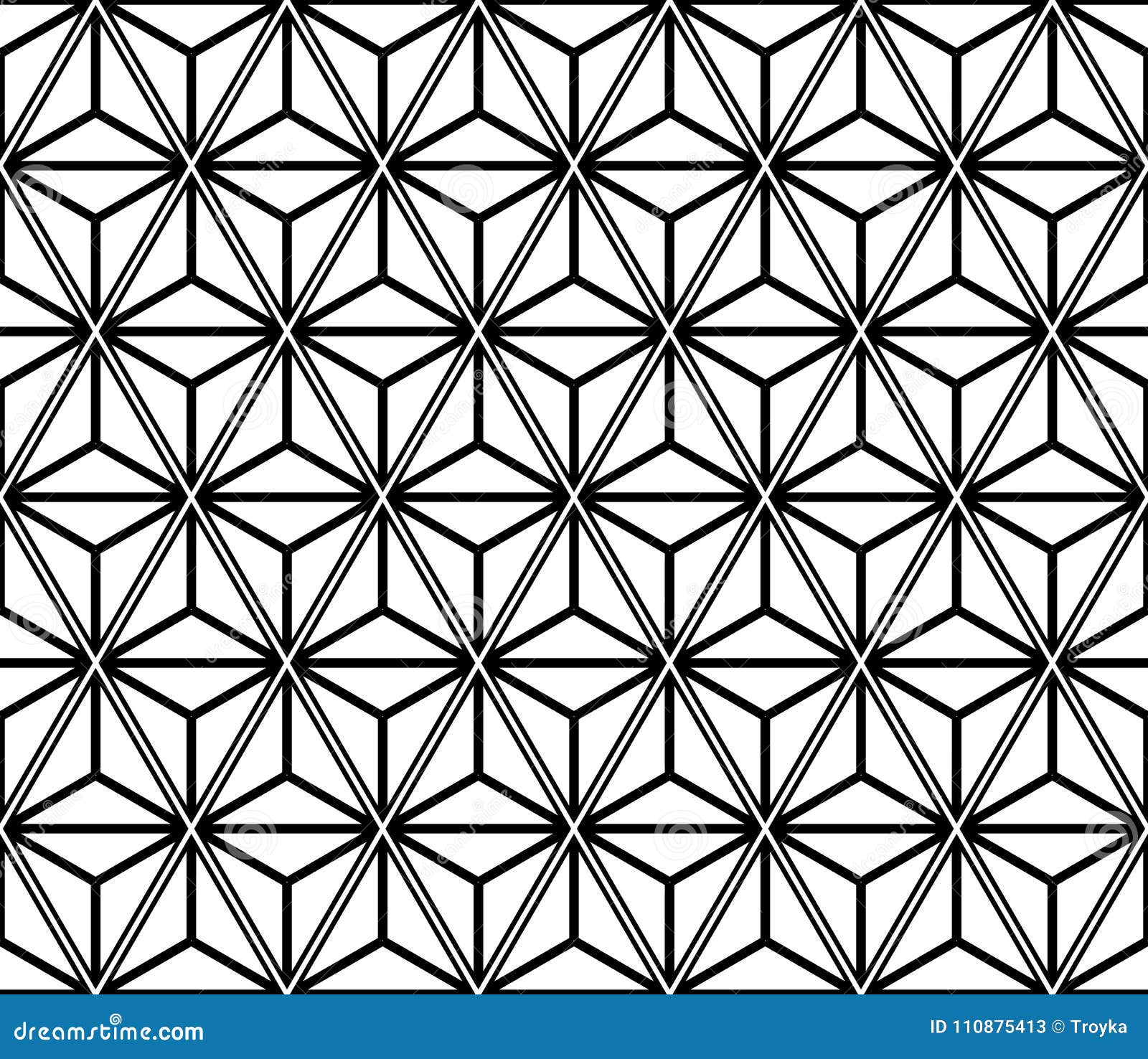 Seamless Triangles and Diamonds Pattern. Geometric Texture Stock Vector ...