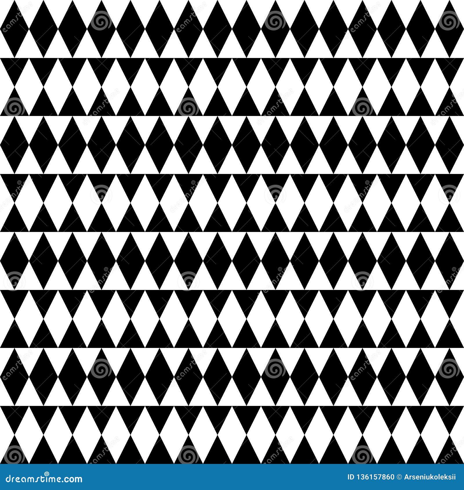 Seamless Triangles or Pyramids Geometric Tile Pattern Stock Vector ...