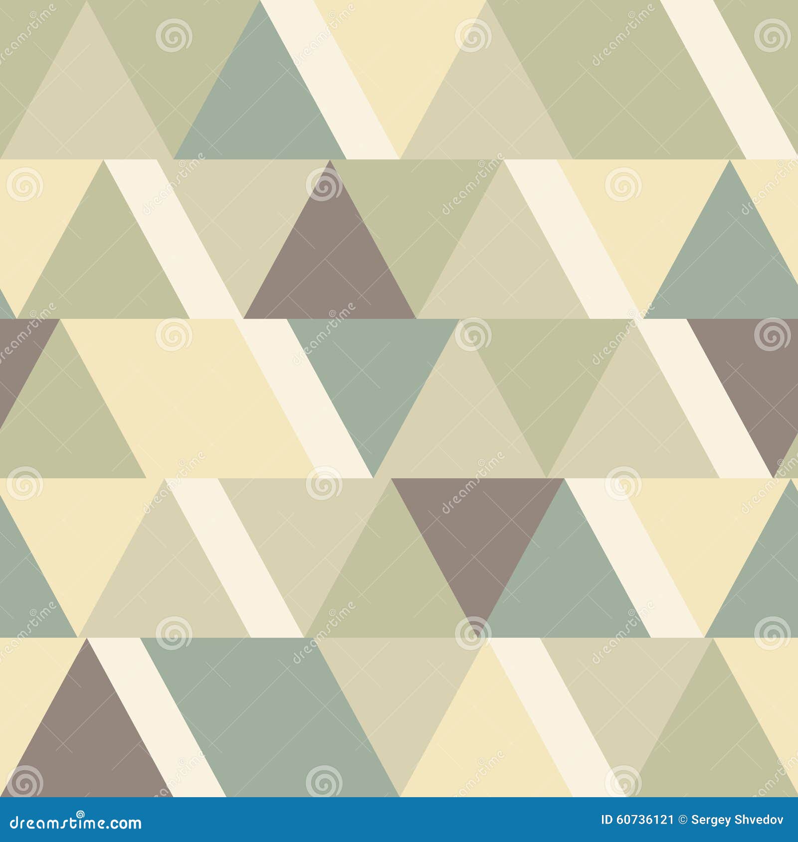 Seamless Triangular Vintage Background Stock Vector - Illustration of ...