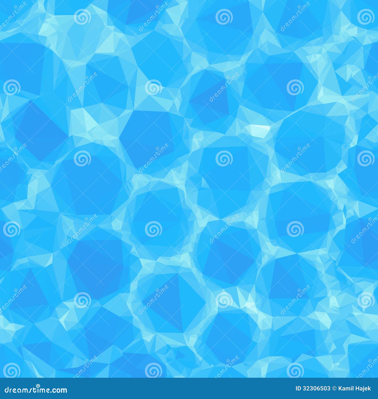 Seamless Triangular Water Bubble Polygons Stock Vector - Illustration ...