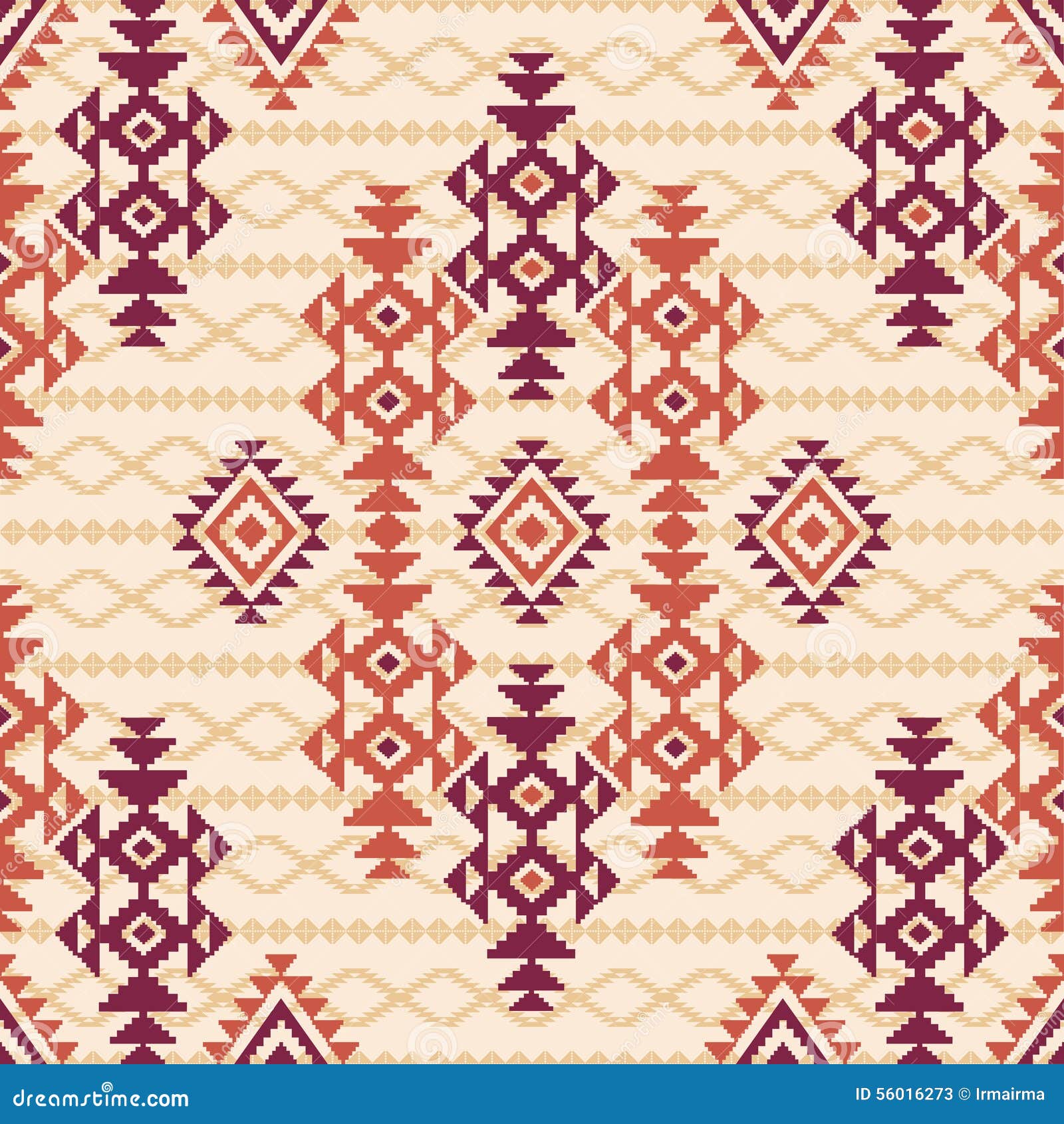Seamless tribal pattern stock vector. Illustration of seamless - 56016273