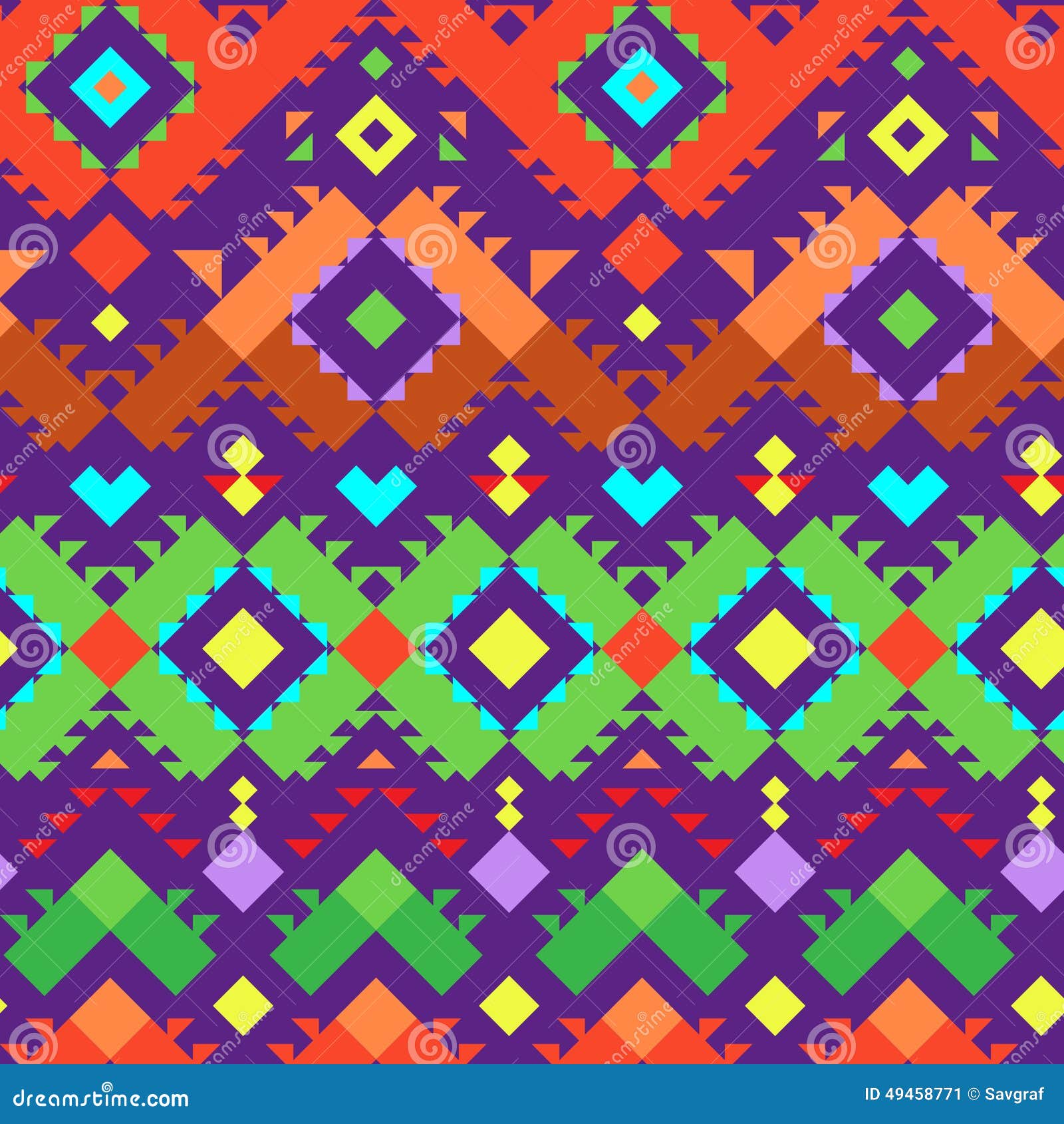 Seamless Tribal Pattern for Textile Design Stock Vector - Illustration ...