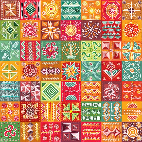 Seamless tribal texture stock vector. Illustration of ethno - 29406966