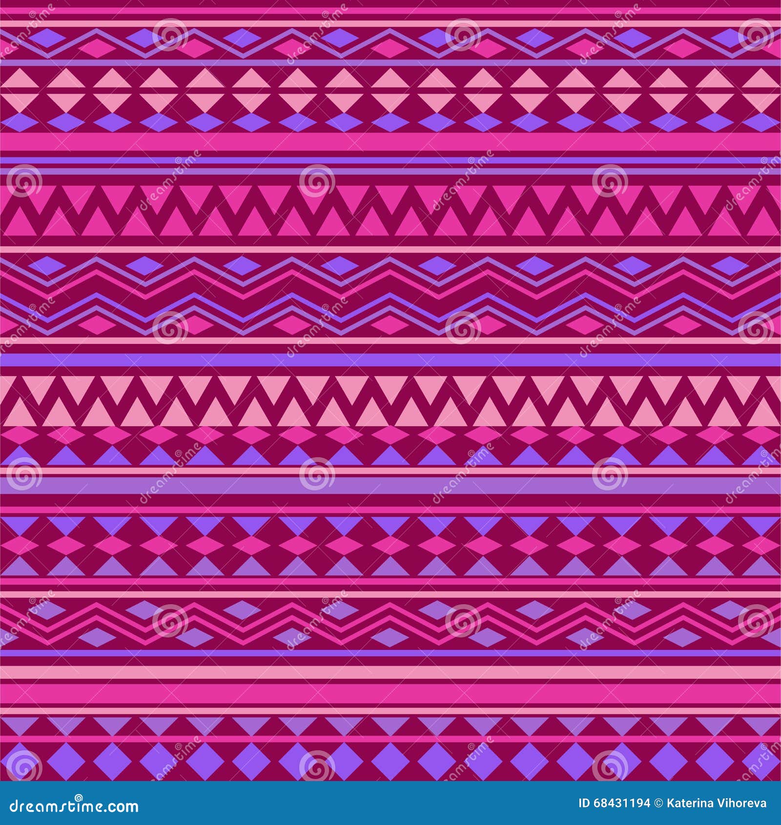 Seamless Tribal Texture Pattern Stock Illustration - Illustration of ...
