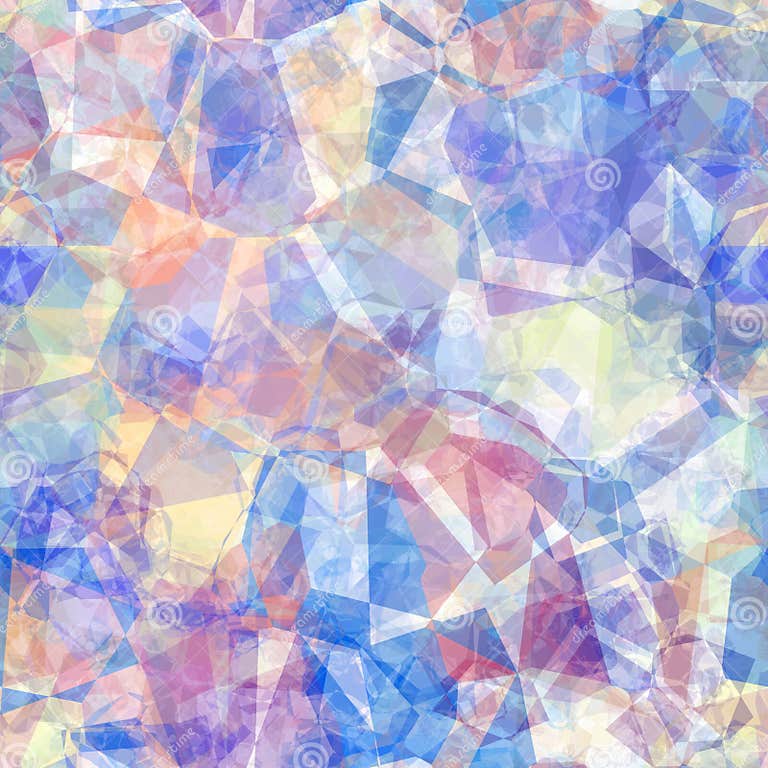 Seamless Trigonal Polygonal Pattern Stock Illustration - Illustration ...