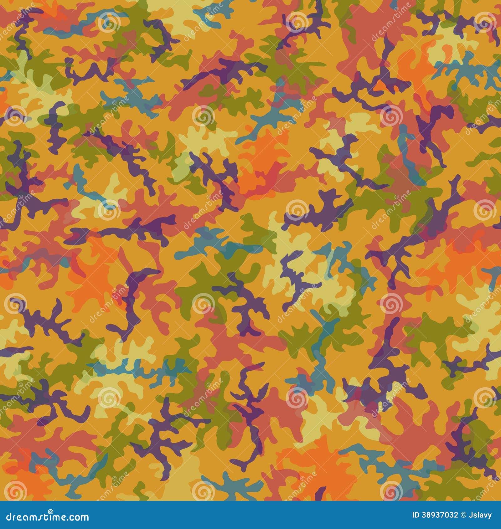 Seamless Trippy Camo Pattern Stock Vector - Illustration of shapes ...