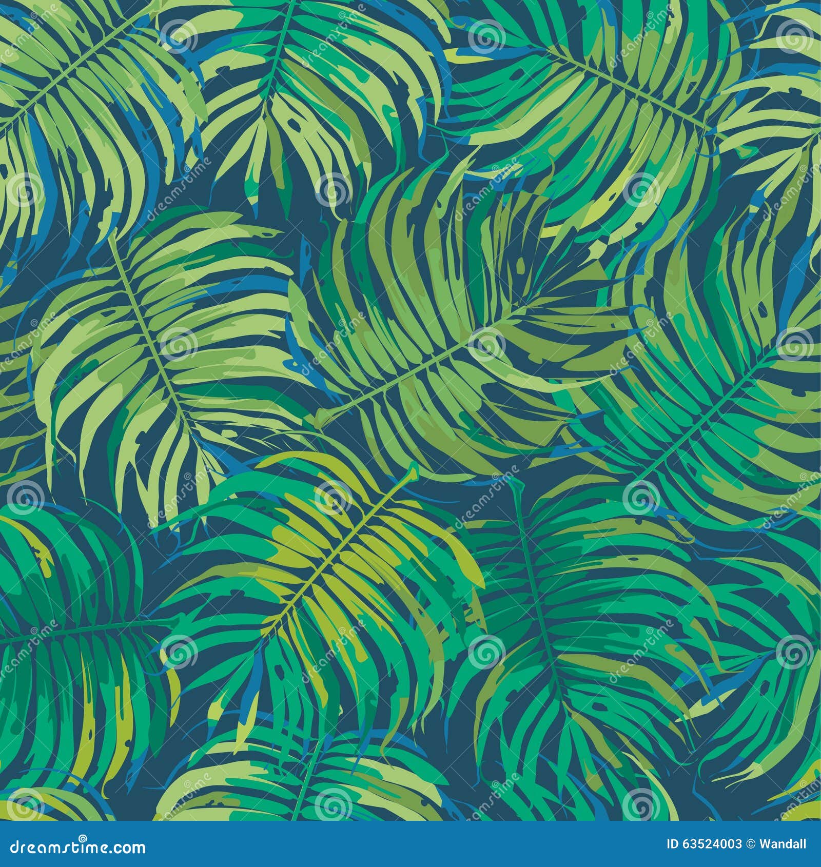 Seamless Tropical Floral Pattern Background Texture Stock Illustration ...