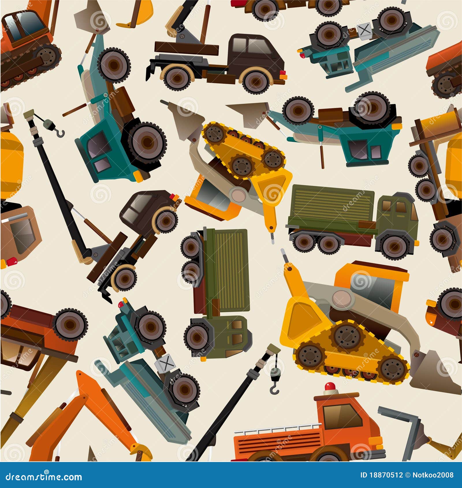 Seamless truck pattern stock vector. Illustration of concrete - 18870512