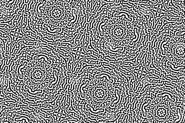 Seamless Turing Pattern Set Stock Illustration - Illustration of paper ...